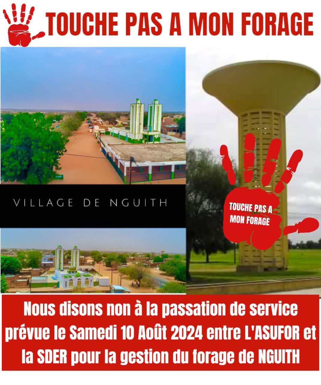 Gestion du forage de Nguith par la Sder: les populations manifestent ...